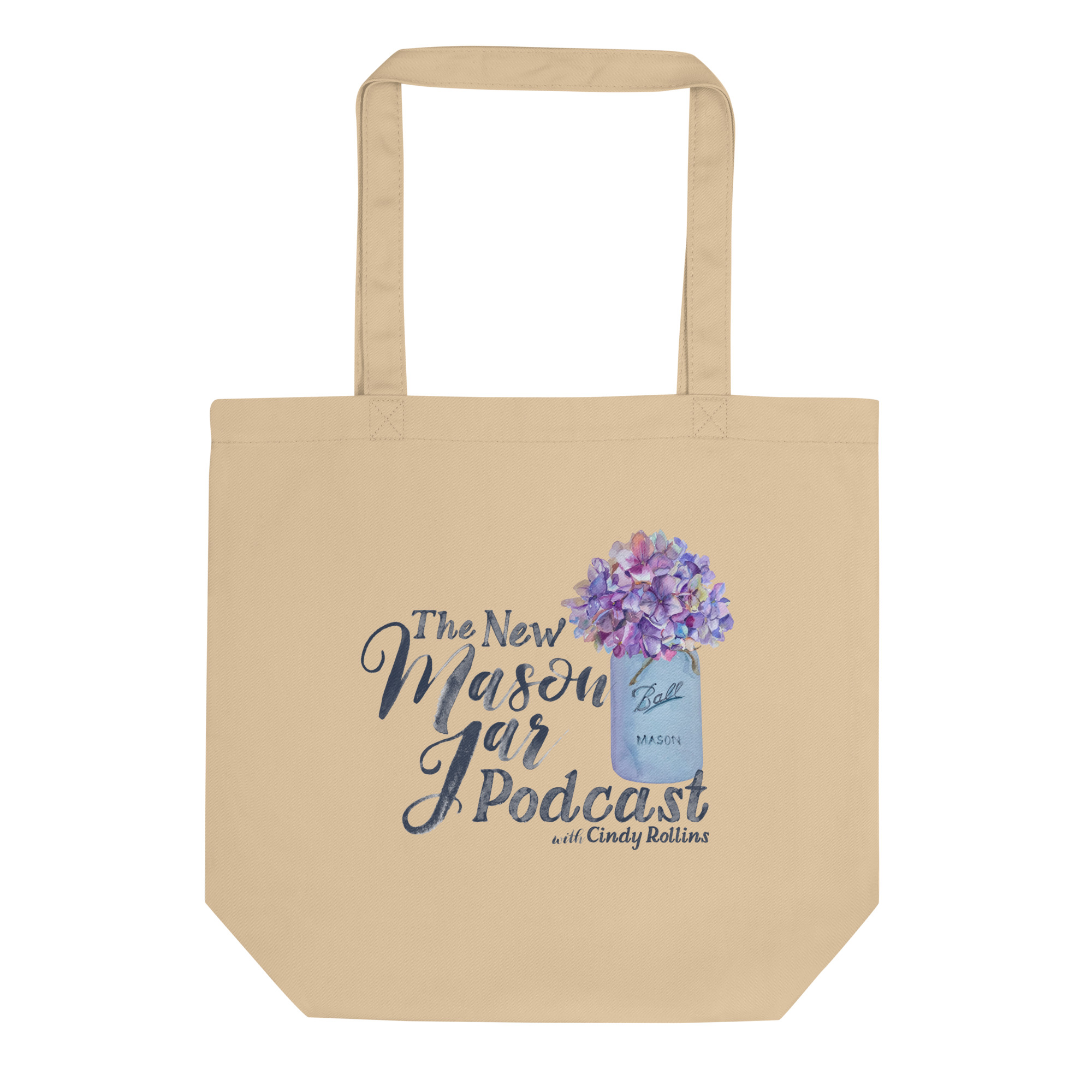 The New Mason Jar Podcast Tote Bag - Blue Sky Daisies